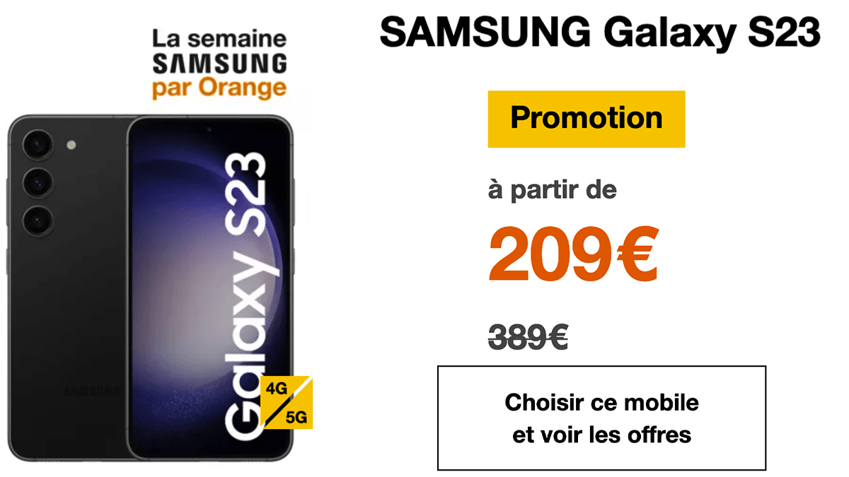 Smartphones en promo : Orange lance la semaine Samsung