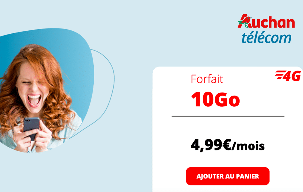Auchan sort ses crocs : quatre forfaits sans engagement dès 5€