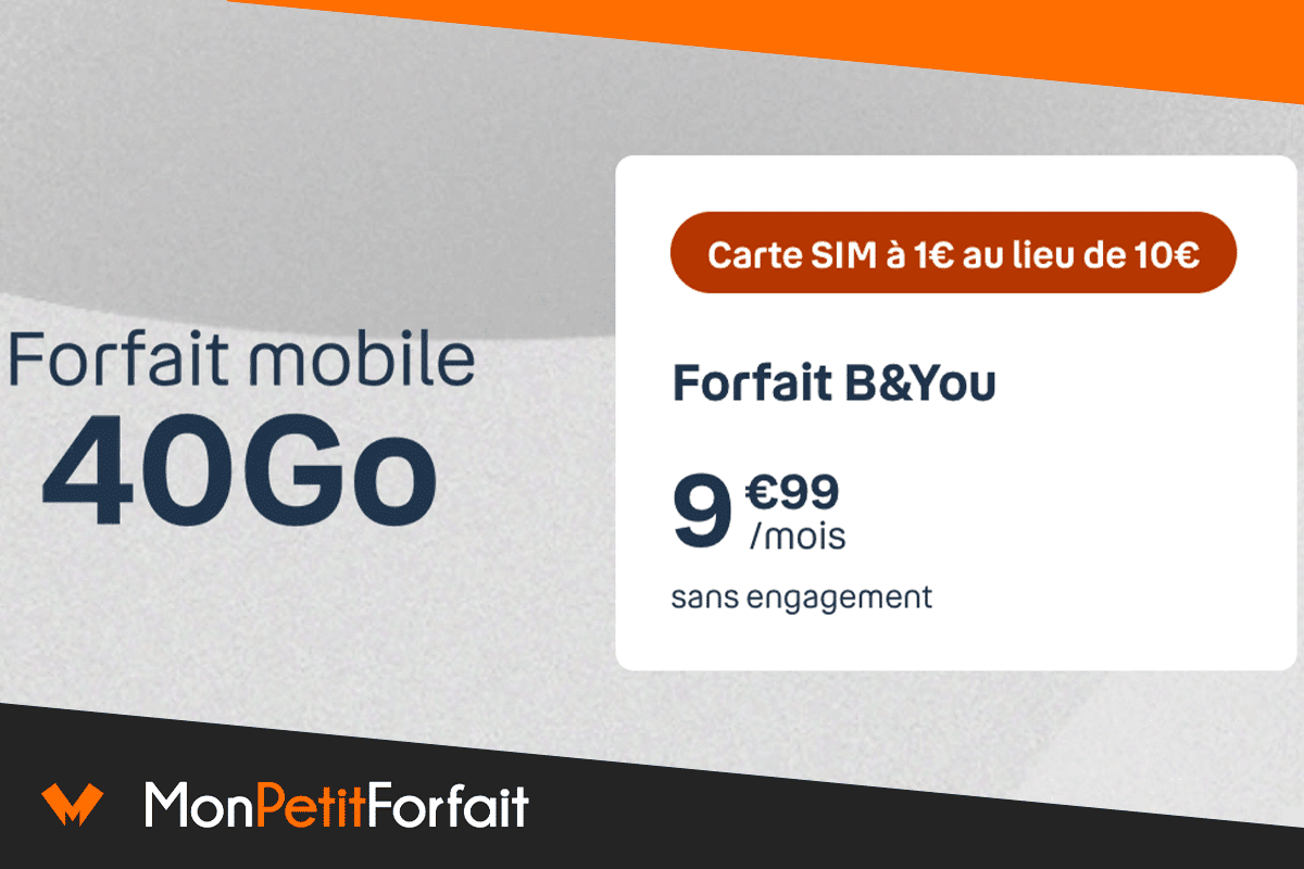 Forfait mobile B&You, quatre offres sans engagement pour tous