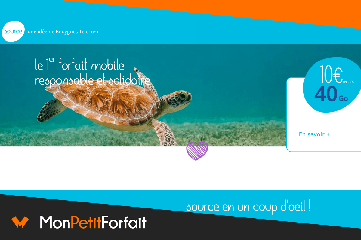 Forfait en promo à 10€ chez Source Mobile avec un code exclusif