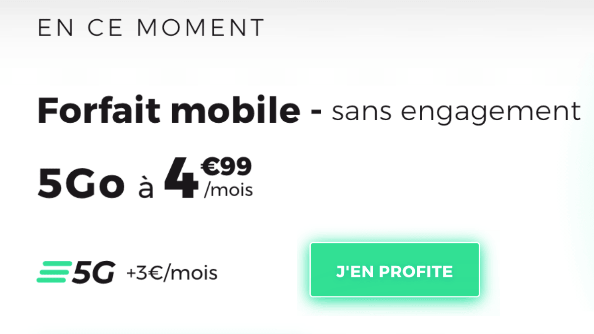 Choisir son forfait pas cher 5 Go : RED by SFR VS B&You dès 5€