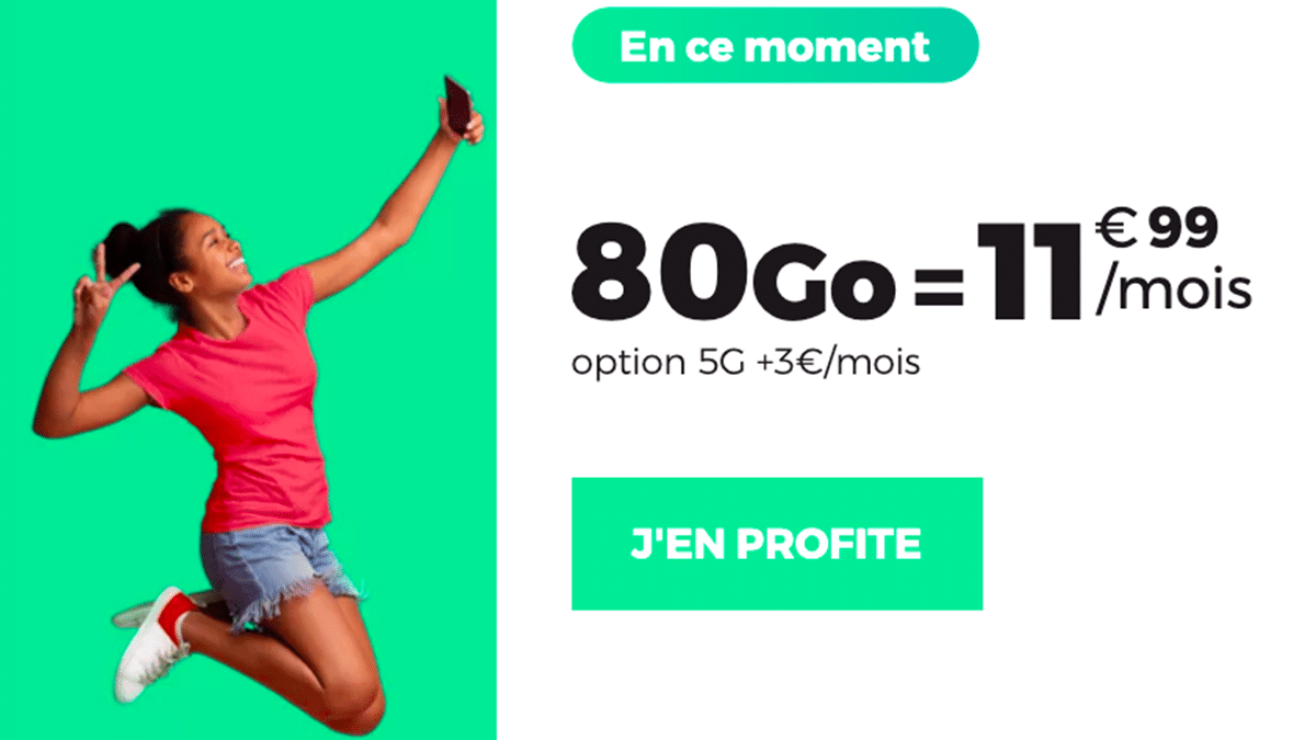 Forfait sans engagement : RED by SFR brade son offre 80 Go