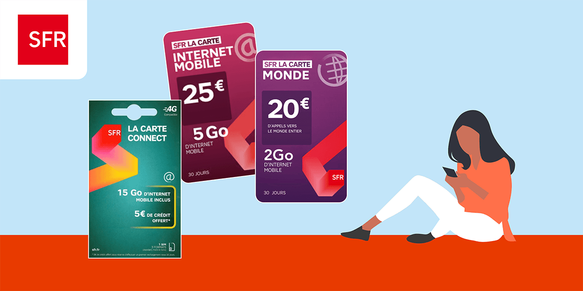 SIM prépayées SFR : quelles offres, tarifs et recharges
