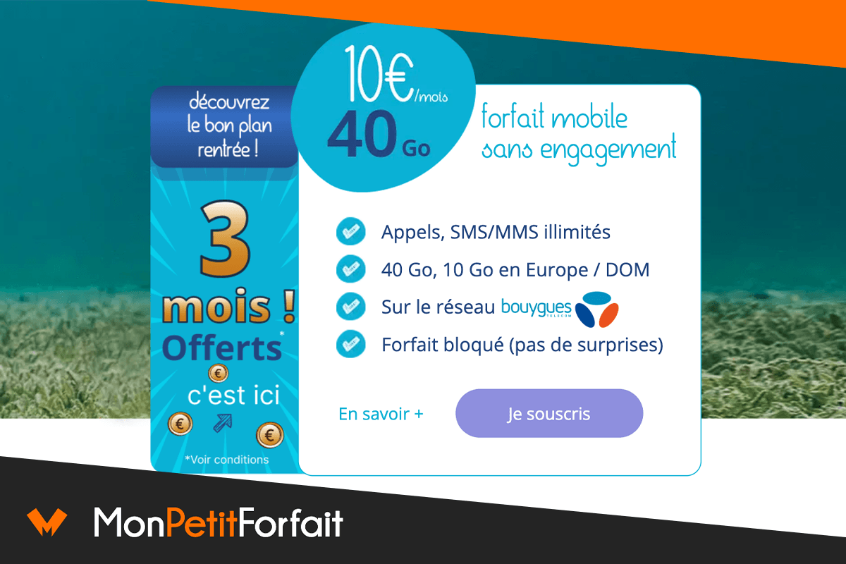 Source Mobile offre 3 mois de forfait 40 Go avec un téléphone