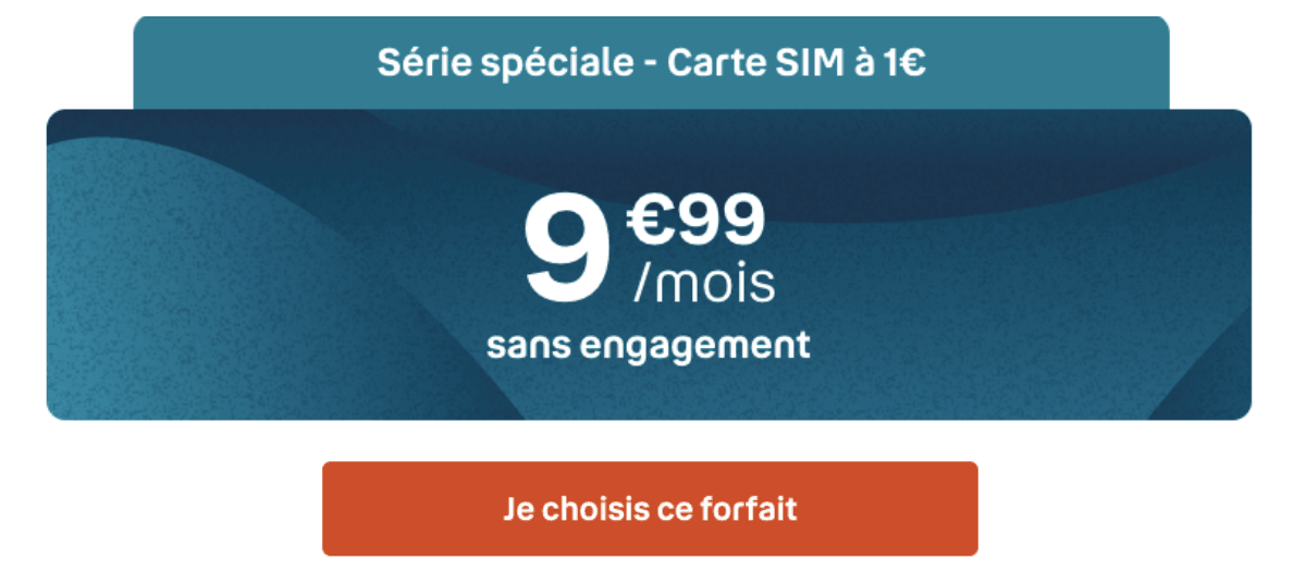 Forfait 40 Go à saisir en promotion chez B&You pour 9,99€/mois