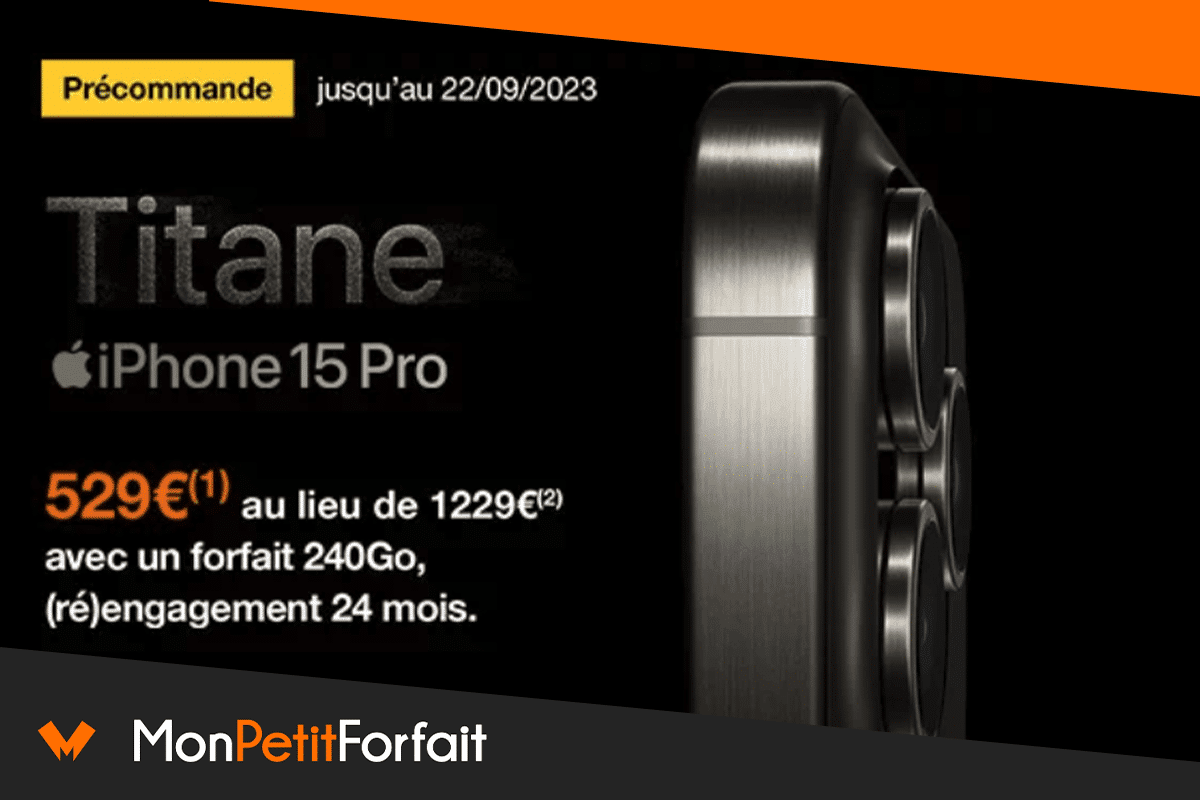 Précommandes iPhone 15 : dès 299€ avec les forfaits 5G Orange