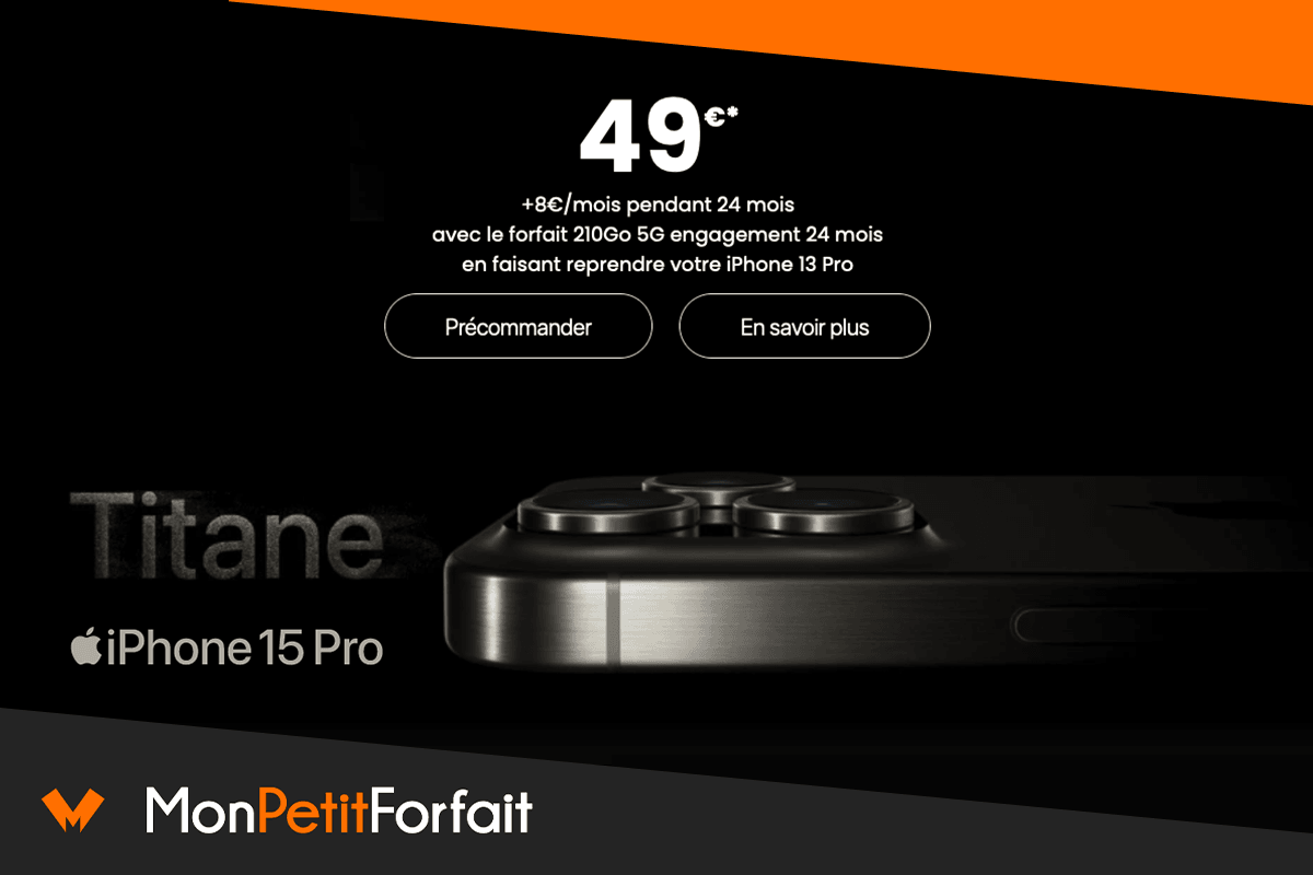 L'iPhone 15 à partir de 329€ avec les forfaits mobiles SFR