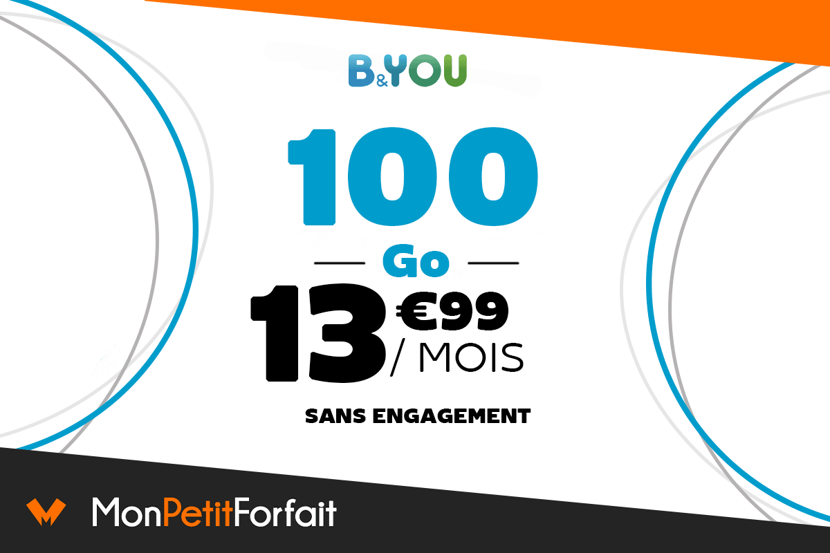 Bon Plan : B&You assure de 20 Go à 100 Go avec ces deux forfaits mobiles