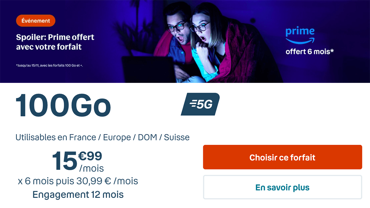 Orange, SFR et Bouygues proposent des forfaits 100 Go haut de gamme