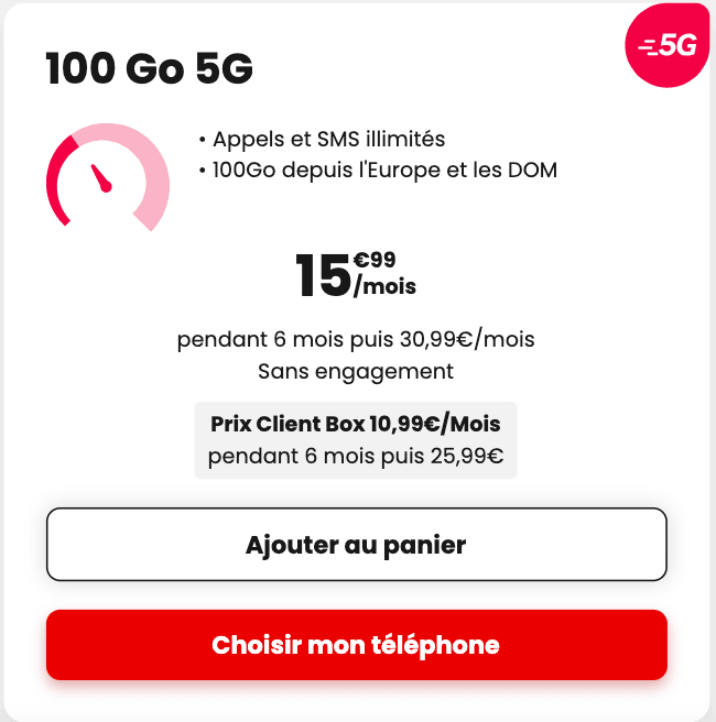 Orange, SFR et Bouygues proposent des forfaits 100 Go haut de gamme