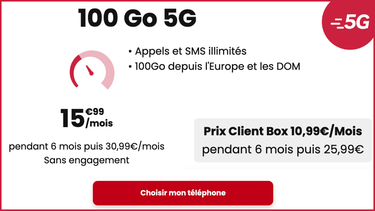 Forfait 100 Go : quelles sont les 3 meilleures offres mobiles du marché