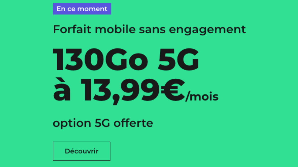 C'est cadeau : RED by SFR offre la 5G sur son forfait 130 Go