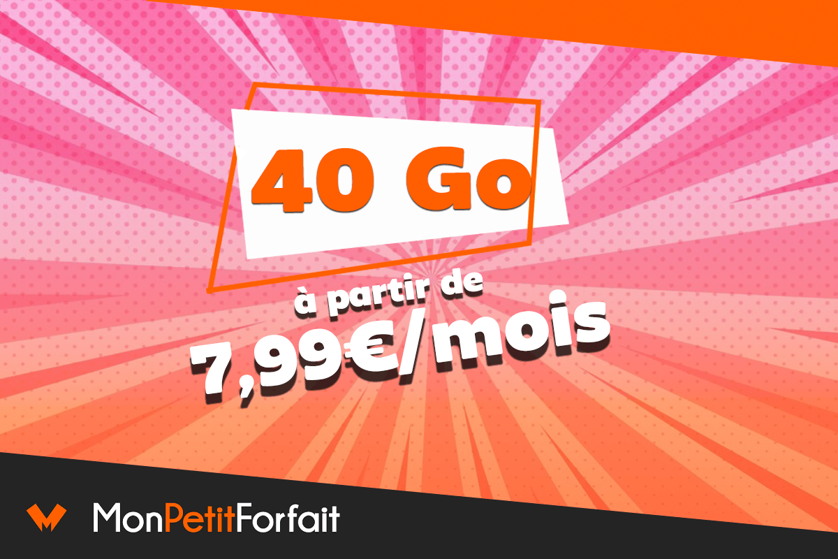Quel forfait en promo avec 40 Go choisir sur le réseau d'Orange