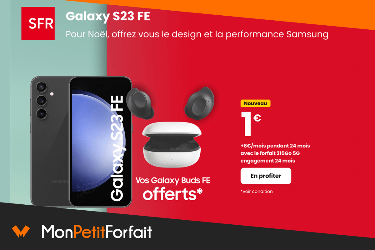 Samsung Galaxy S23 FE en promo : il est enfin arrivé chez SFR
