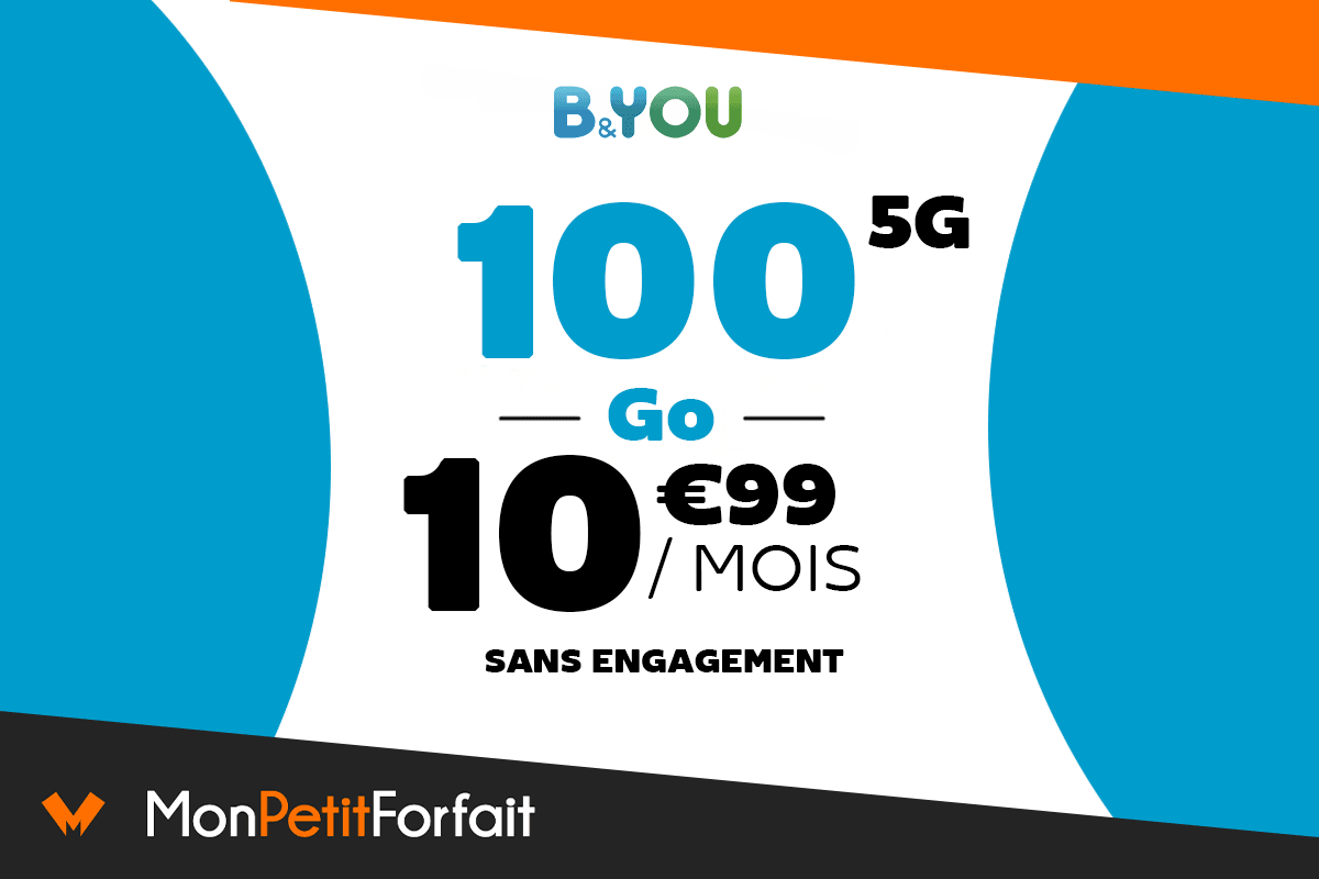 Avec ce forfait en promo à 11,99€, 100 Go et la 5G