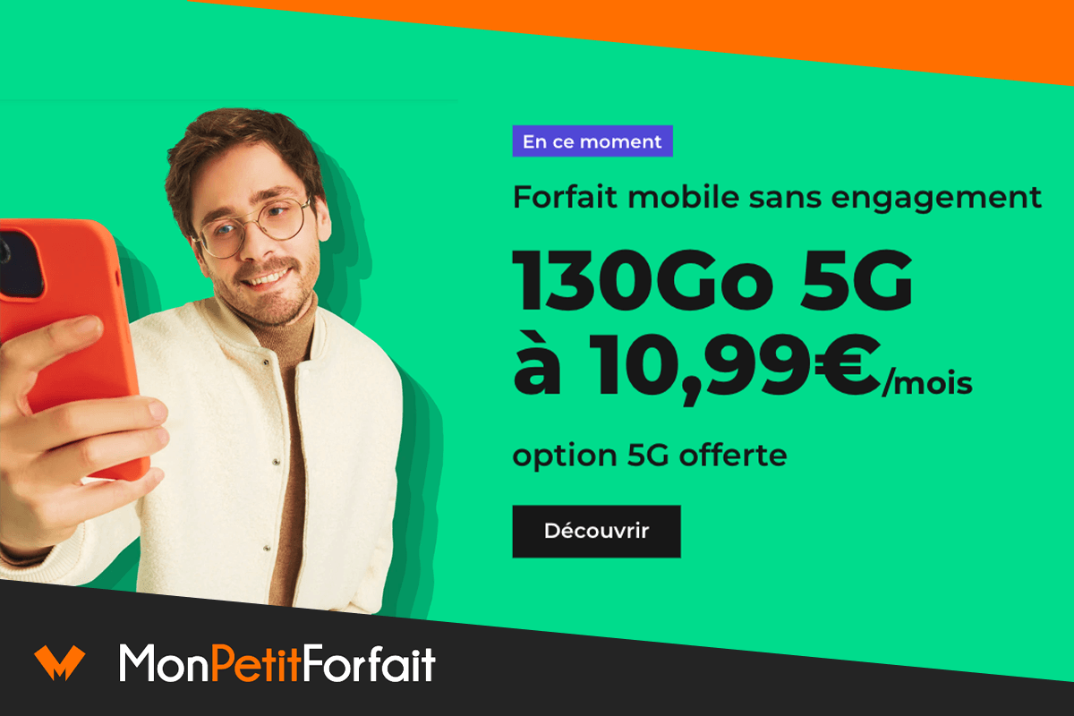 Prix en baisse : le forfait 5G et ses 130 Go à 10,99€ avec RED by SFR