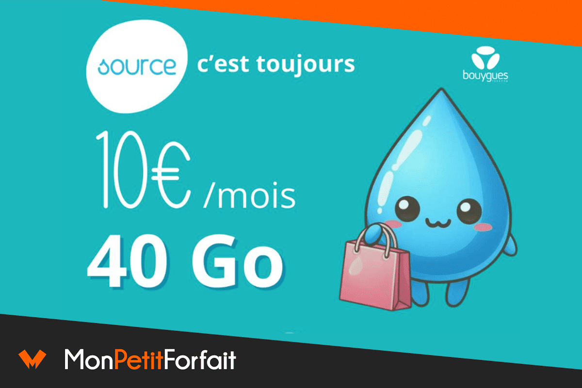Un forfait sans engagement 40 Go solidaire signé Source Mobile