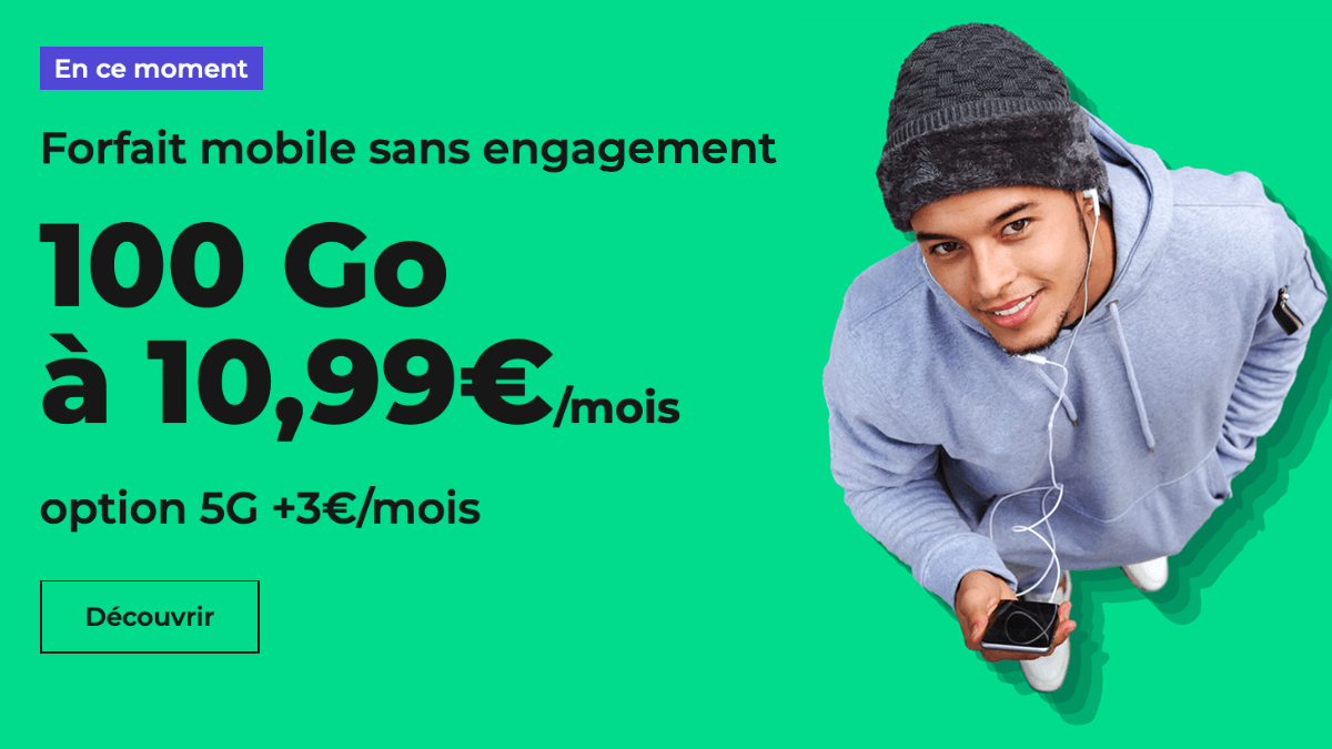 Les forfaits 100 Go de RED et B&You en promo dès 10,99€