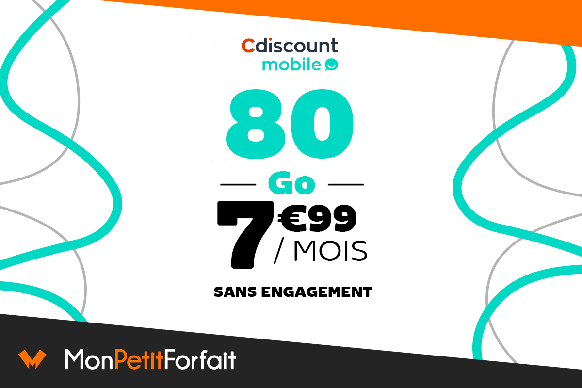 Pour 7,99€/mois, ces forfaits pas chers montent à 80 Go