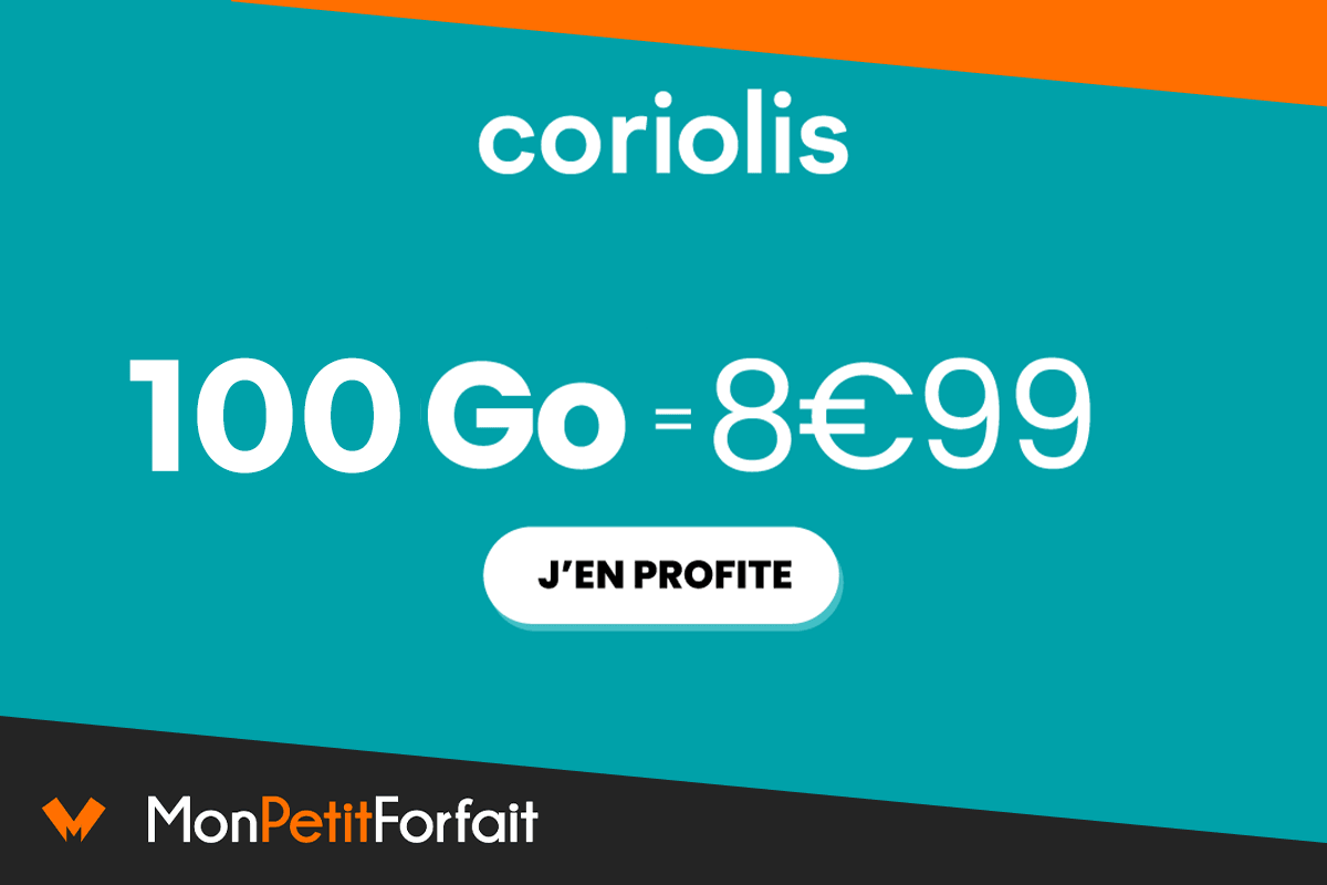Quel forfait 100 Go à 9€/mois offre le meilleur choix d'options