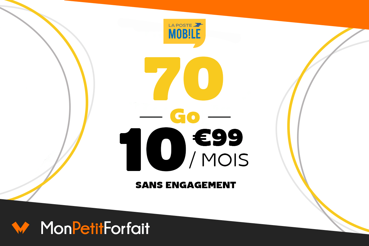 Forfaits en promo de La Poste Mobile : avec 70 à 250 Go, les data au ...