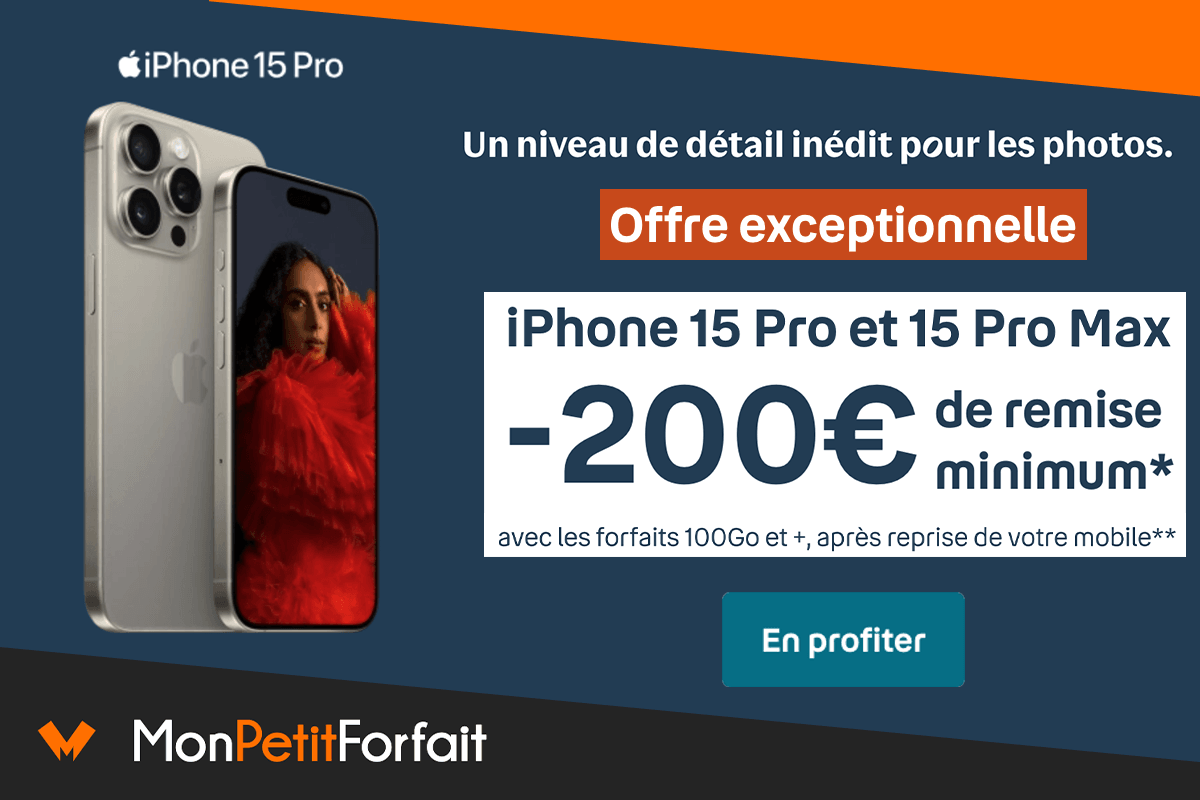 iPhone 15 Pro : au moins de 200€ de remise chez Bouygues Telecom