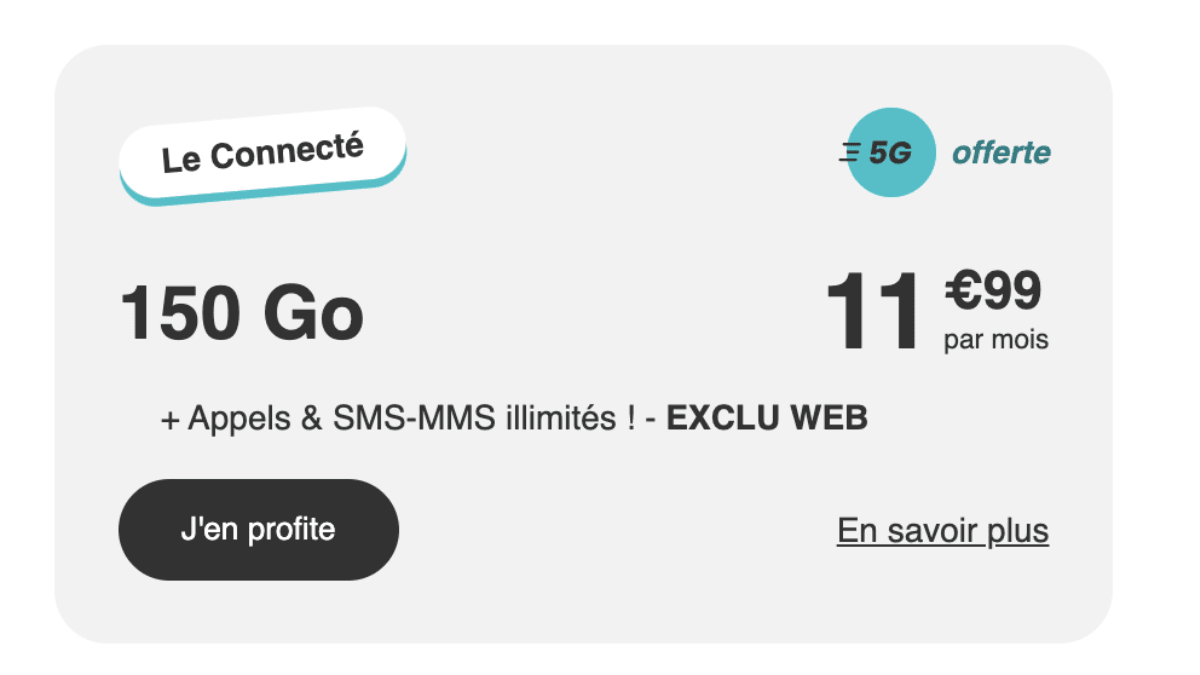 Quel forfait 5G 150 Go choisir entre Coriolis et NRJ Mobile