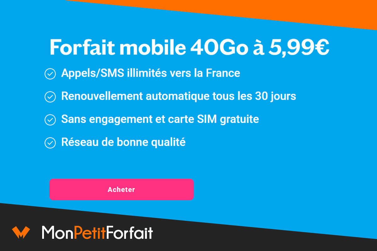 40 Go avec ces forfaits en promo à 5,99€ : il n'y a plus qu'à choisir