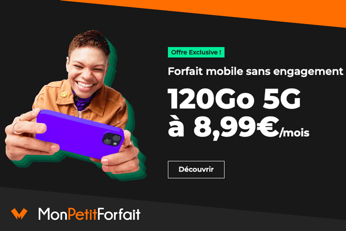 Forfait 5G : 120 Go de data disponible avec l'offre de mobile de RED