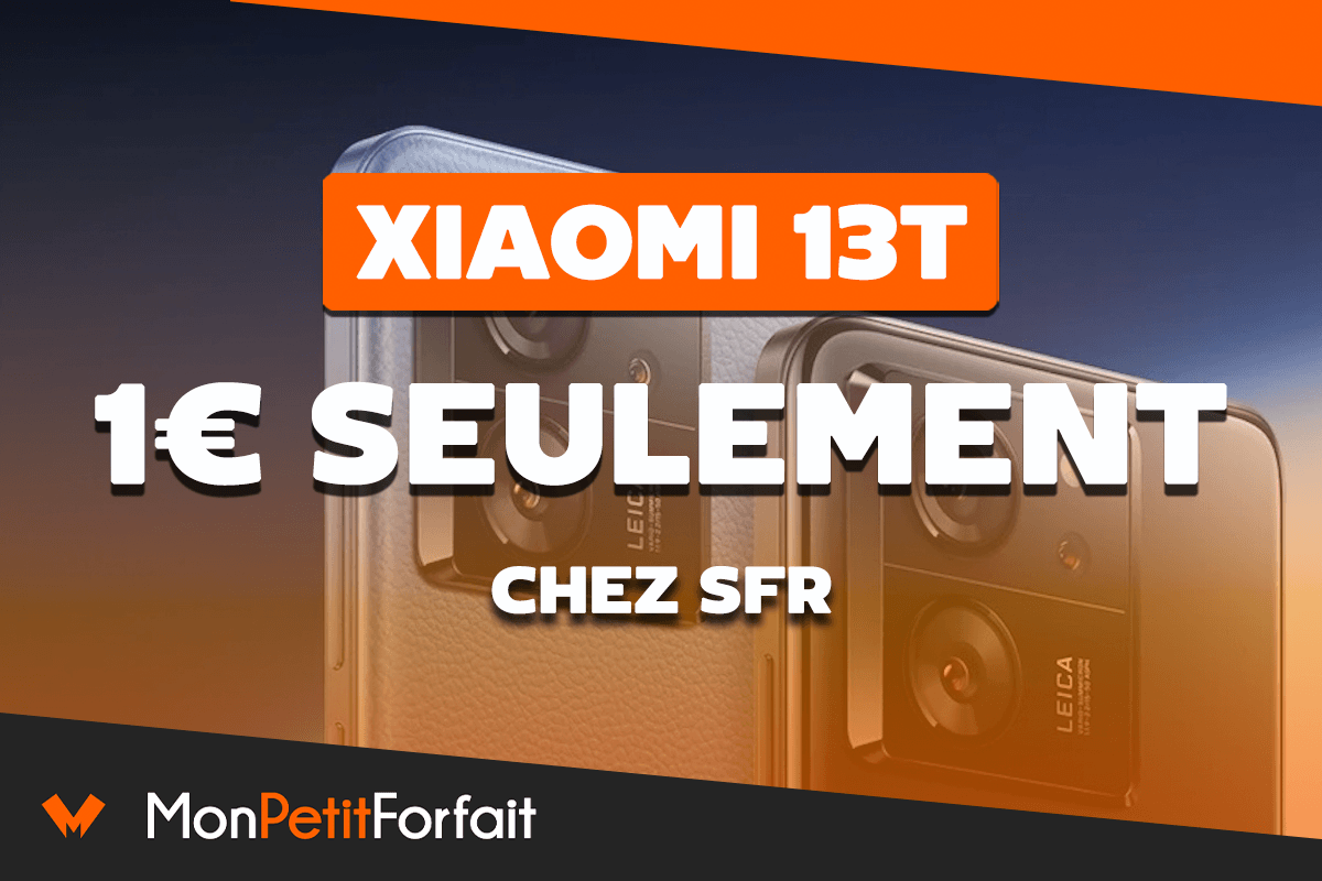 Prix exceptionnel sur le Xiaomi 13T, à partir de 1€ chez SFR