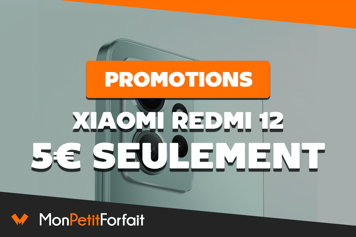 5€ pour le Xiaomi Redmi Note 12 avec le forfait 50 Go d'Orange