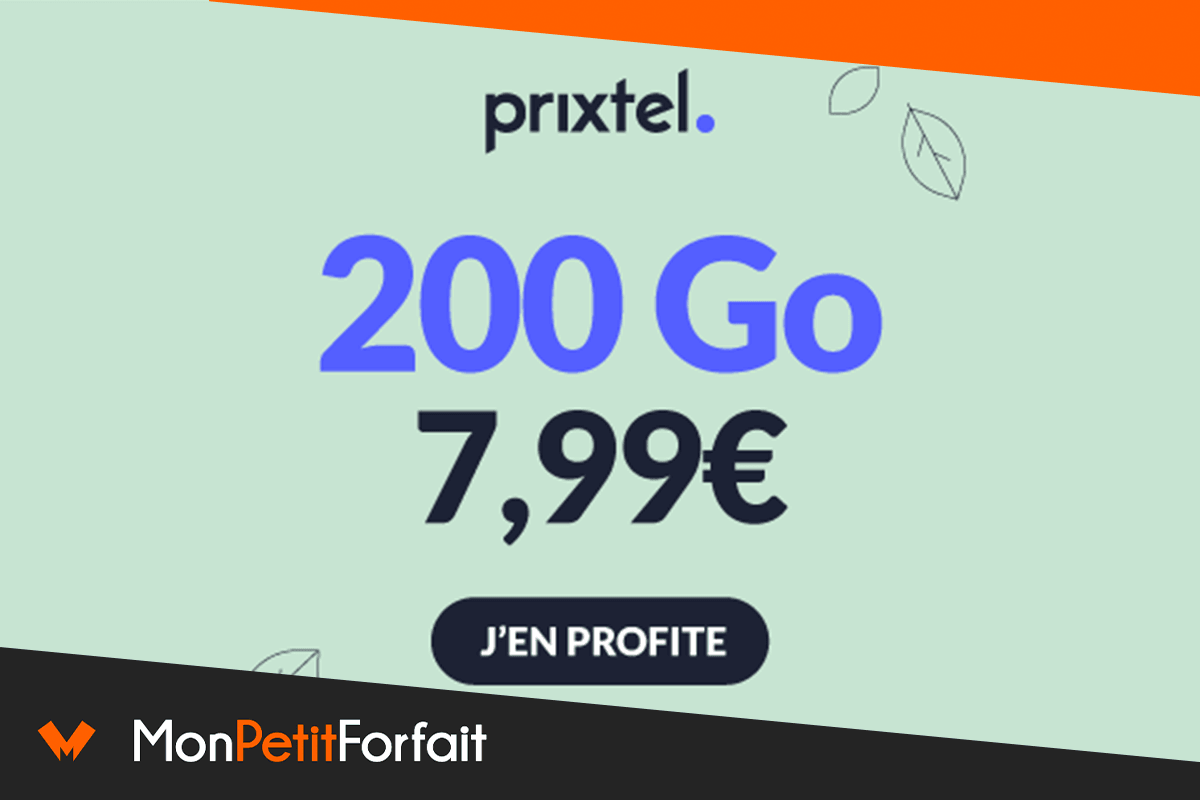 Un forfait mobile 200 Go chez Prixtel pour les French Days, dès 8€