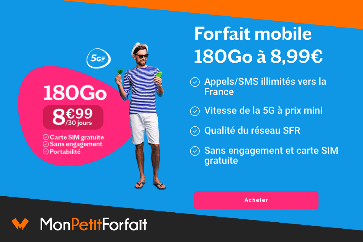 Lebara propose un forfait 5G avec 180 Go pour seulement 8,99€