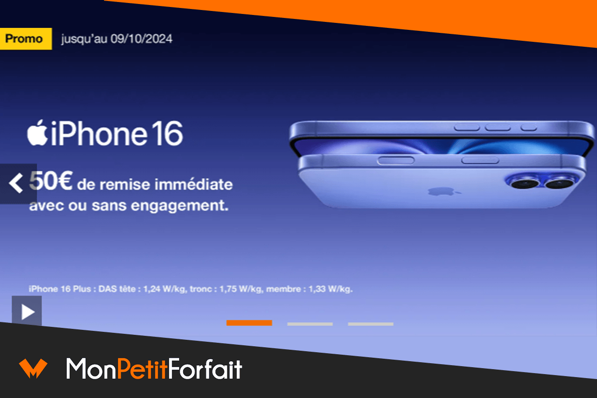 L'iPhone 16 déjà à 529€ avec Orange, sans aucuns frais supplémentaires