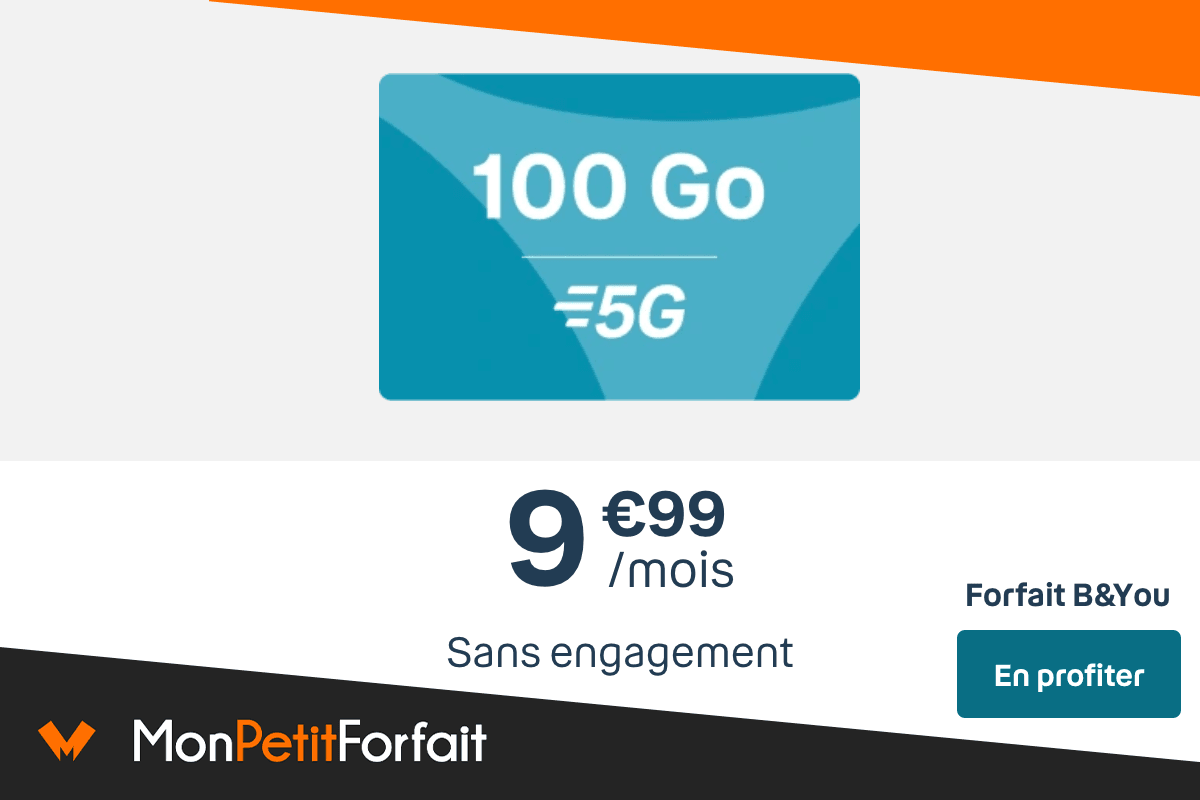 Pourquoi choisir les forfaits 5G 100 ou 150 Go de B&You