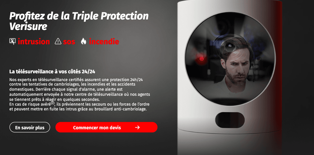 Alarme Verisure (maison et appartement) : offres, avis et prix