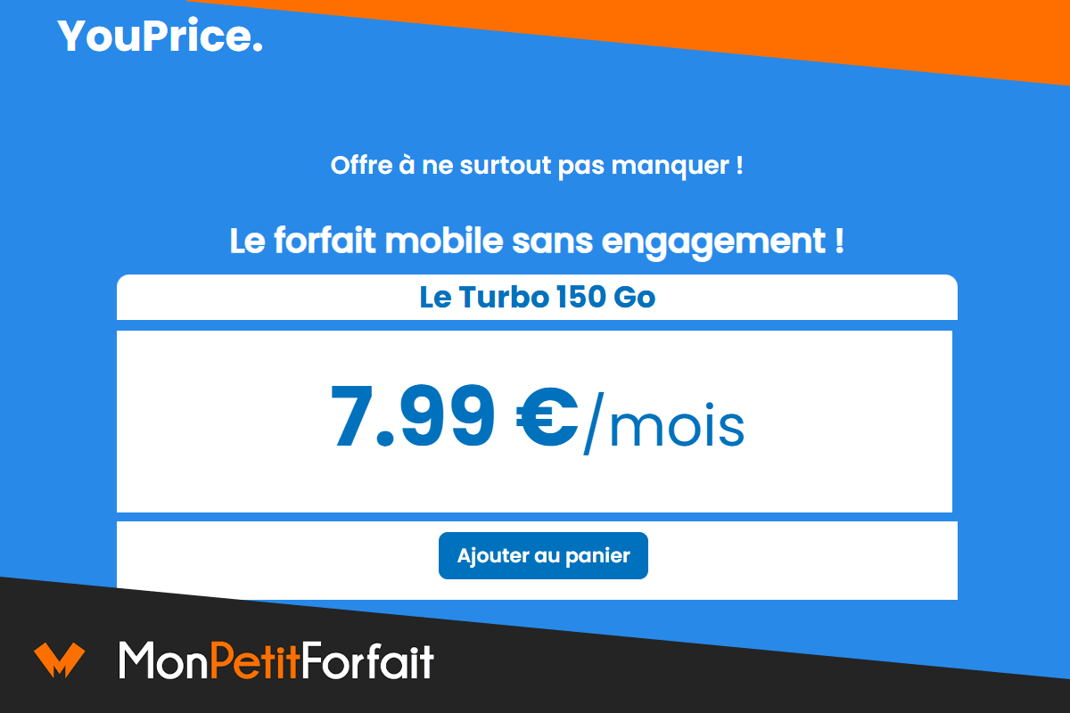 Forfait sans engagement YouPrice : le réseau Orange ou SFR à prix discount