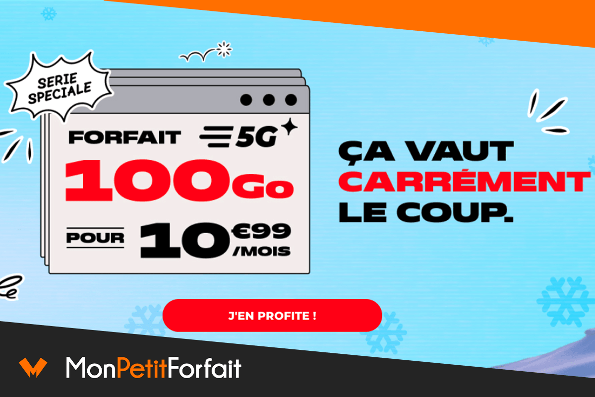 Une série spéciale chez NRJ Mobile : un forfait 100 Go avec SIM à 1€