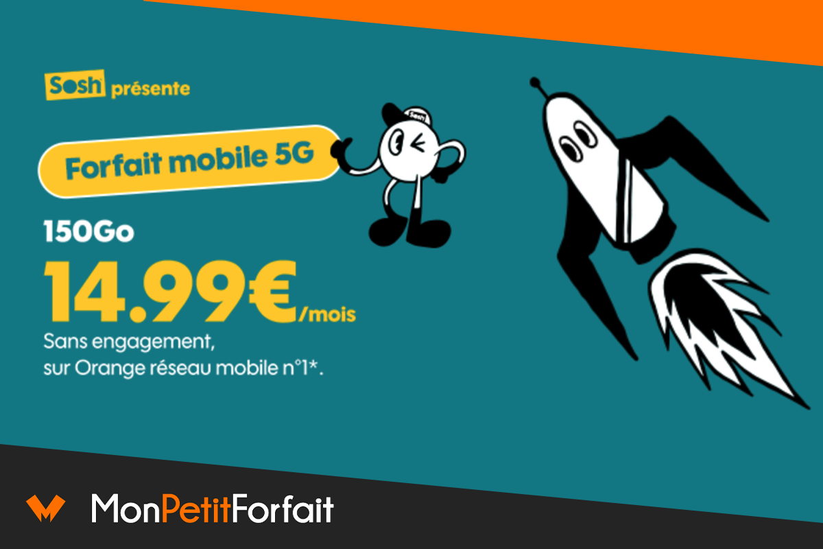 Deux nouveaux forfaits mobiles sur le réseau Orange : 150 Go en 5G