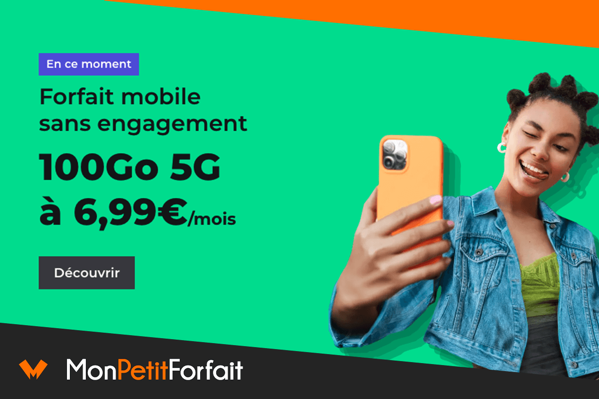 French Days RED by SFR : le forfait 100 Go en 5G à seulement 6,99€