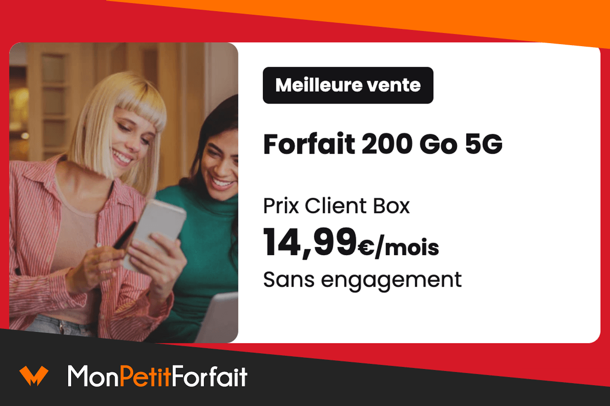 Il se vend comme des petits pains : le forfait 200 Go de SFR est à 14,99€