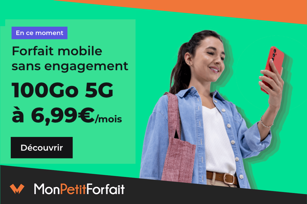 RED : un forfait mobile 100 Go pour 6,99€/mois (avec la 5G)