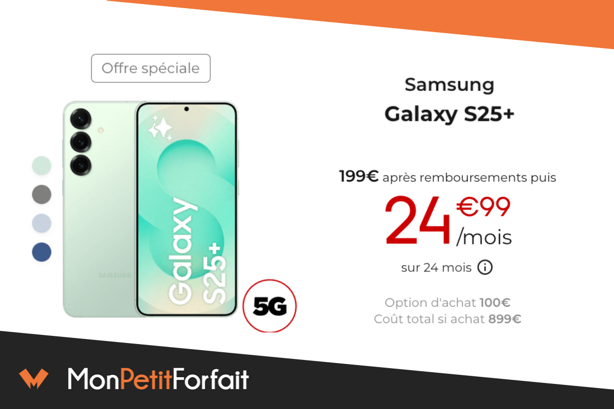 Le Samsung Galaxy S25+ en promo Free Days dès 199€ à l'achat