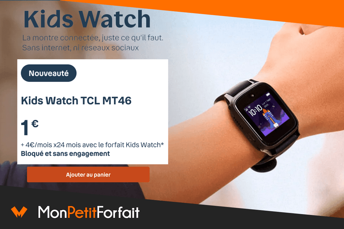 La Kids Watch TCL pour 1€ seulement en passant chez Bouygues Telecom