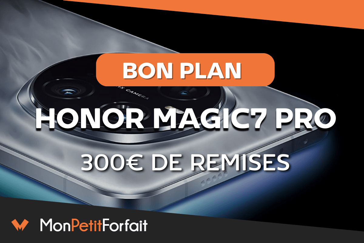 Honor Magic7 Pro : chargeur et coque remboursés + 300€ de remises chez Orange