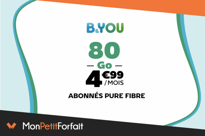 Presque 50% de remise sur ce forfait mobile 5G pour les clients Pure Fibre