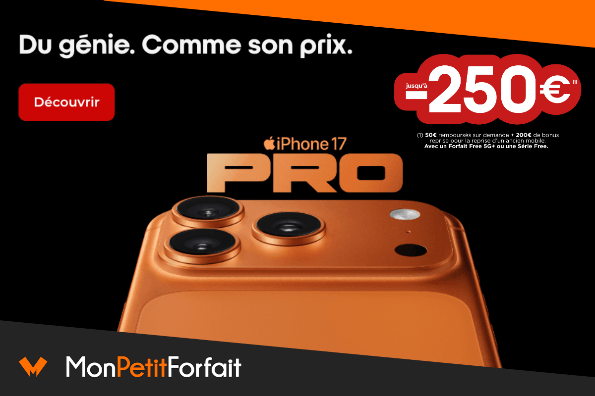 Du génie, comme son prix : ce vendredi, l'iPhone 17 Pro en promo de 250 ...