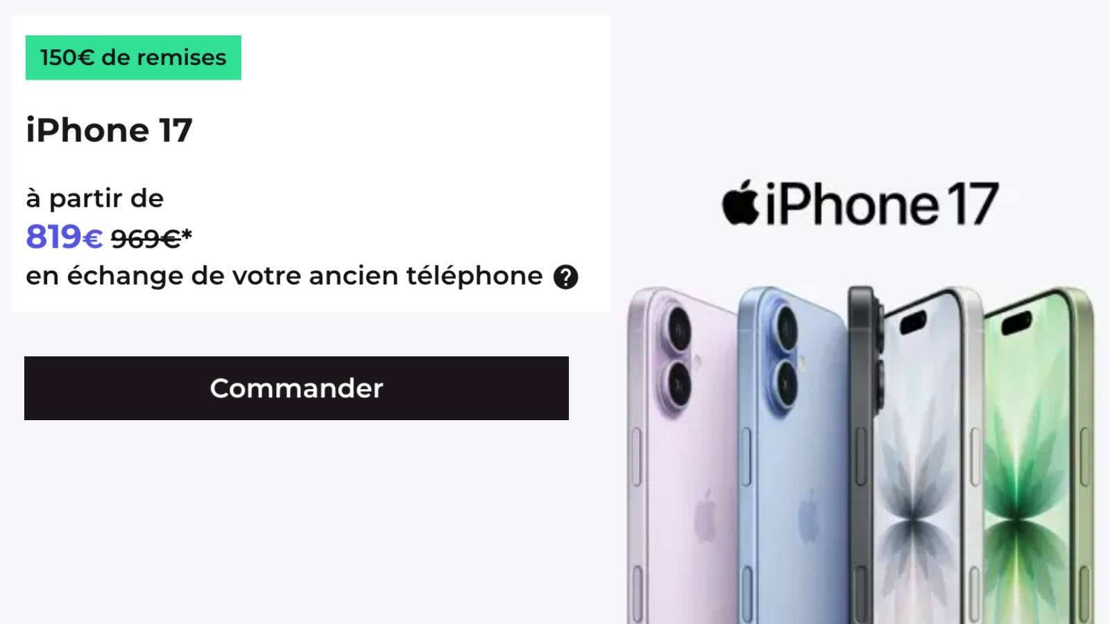 RED by SFR propose-t-il vraiment l'iPhone 17 moins cher